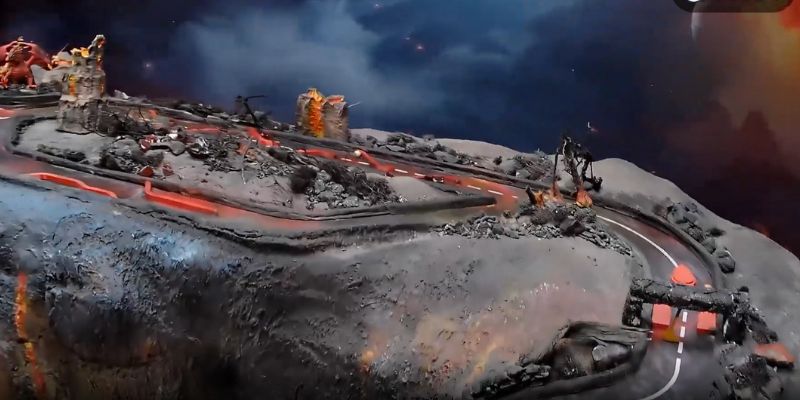 Navigating the Fiery Pits – A Marble Racing Adventure